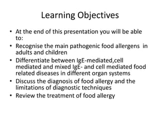Allergies due to food | PPT