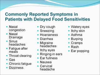 Food “Allergy” Testing for Adverse Food Reactions | PPT