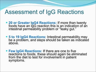 Food “Allergy” Testing for Adverse Food Reactions | PPT
