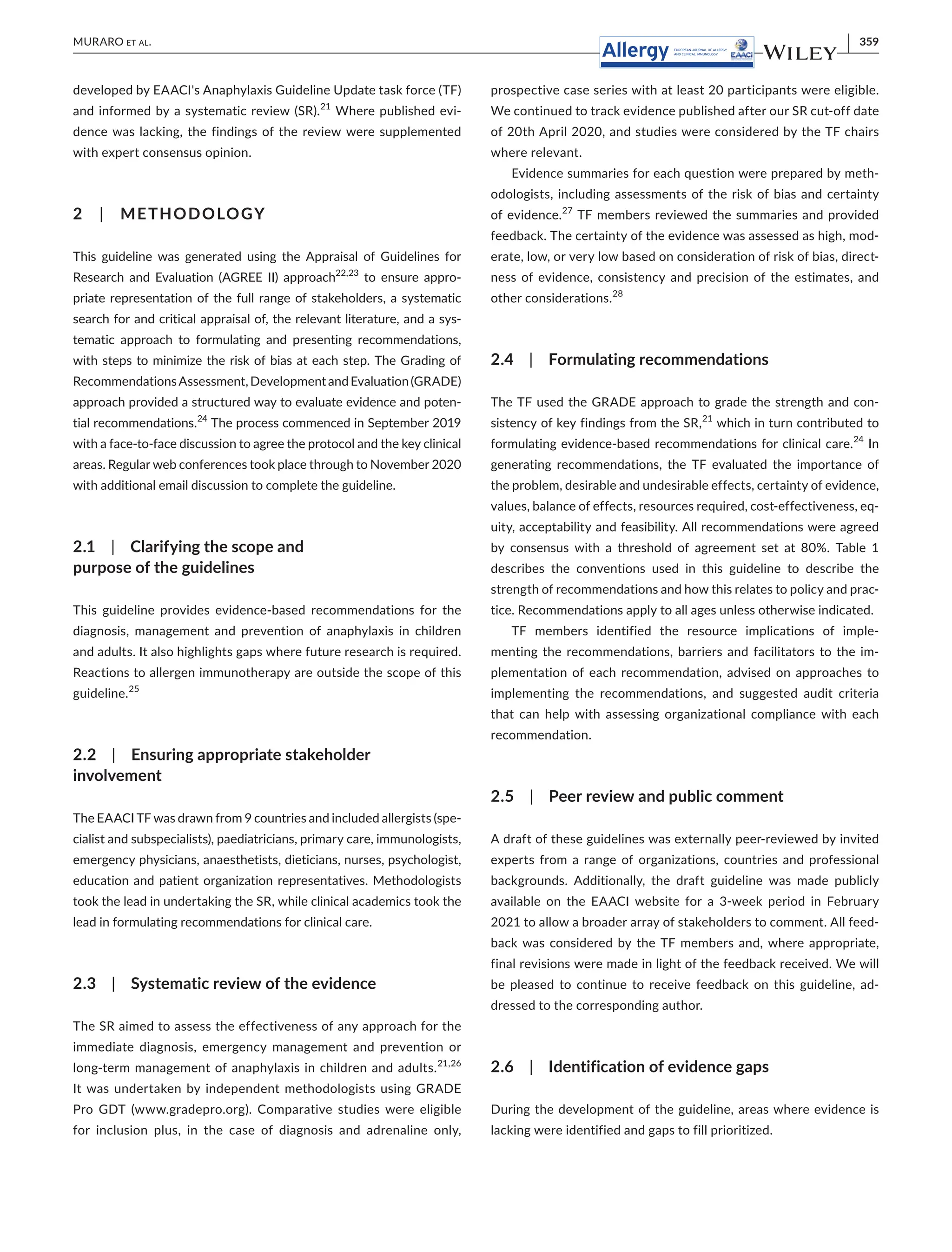 Allergy - 2021 - Muraro - EAACI guidelines Anaphylaxis 2021 update.pdf