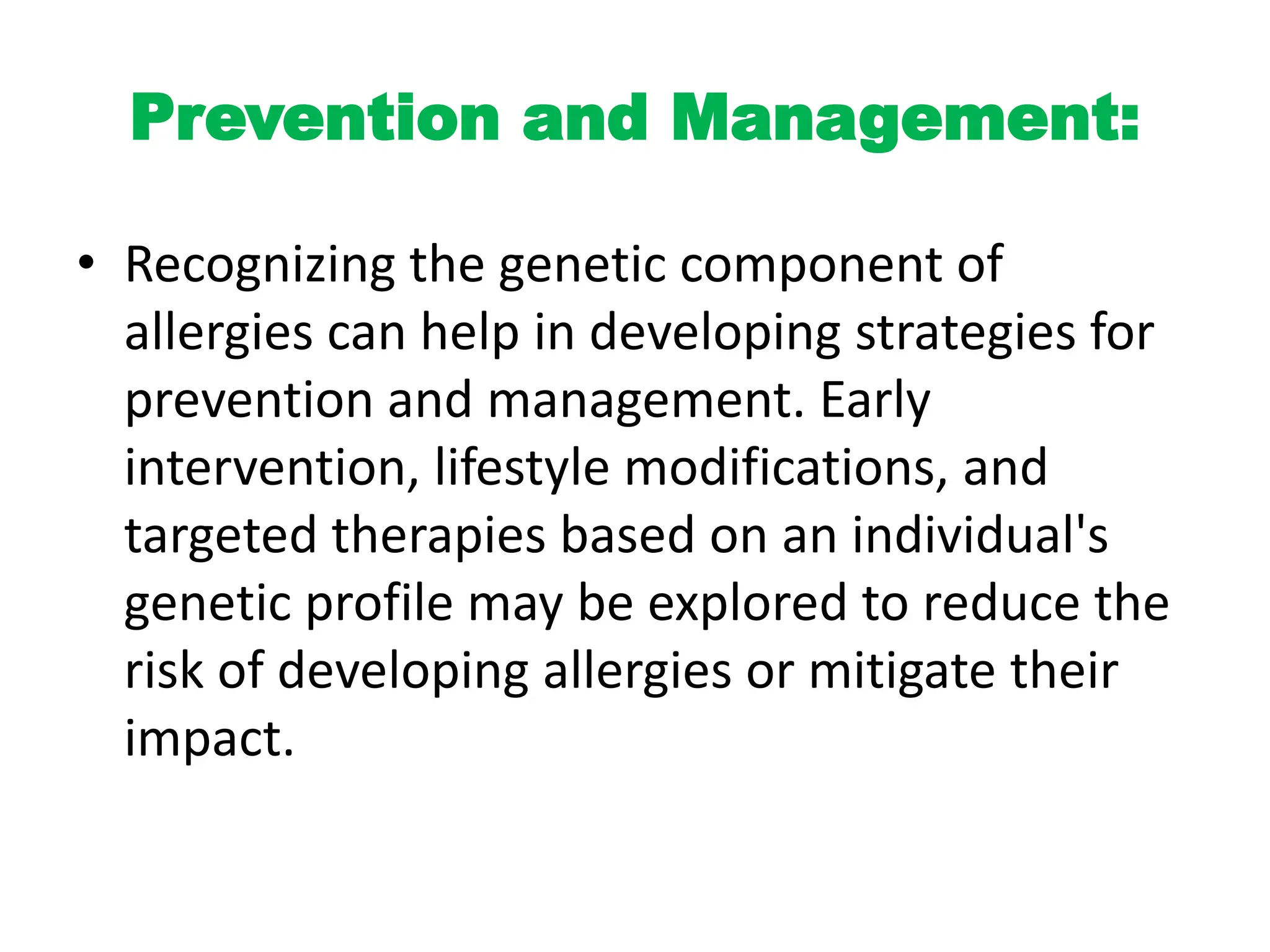 inheritance of allergy: an emerging health concern | PPTX