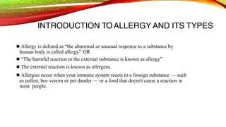 allergy and immune system of the human body | PDF