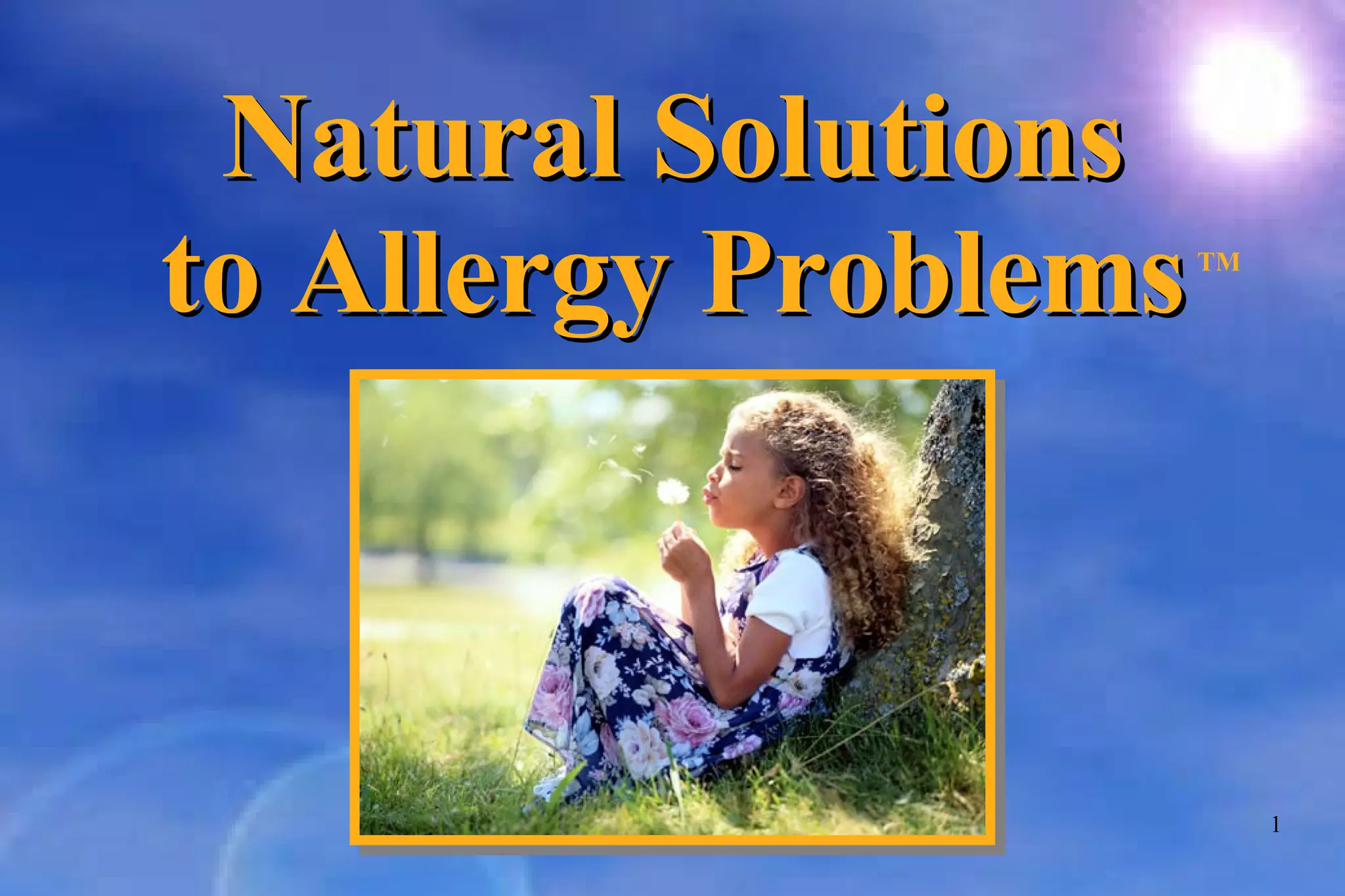 Allergy Problems Slides | PPT