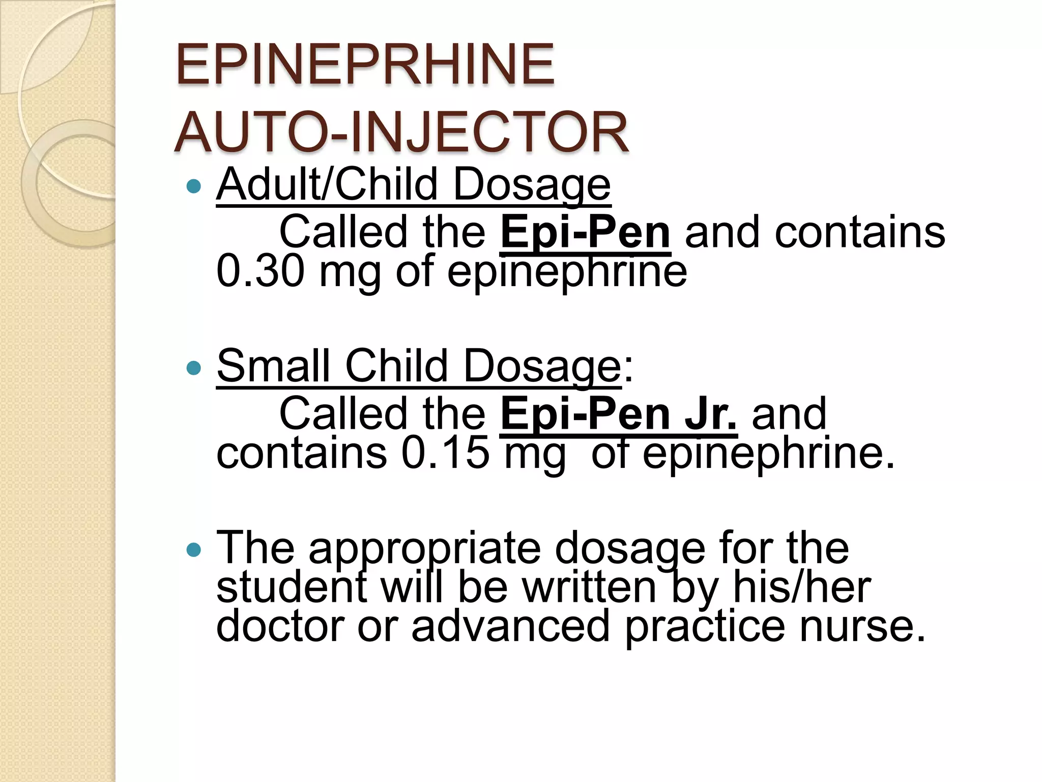 Allergy and epi pen | PPTX