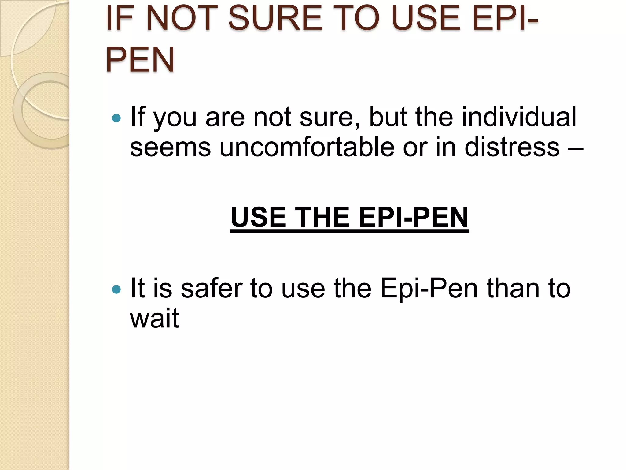Allergy and epi pen | PPTX