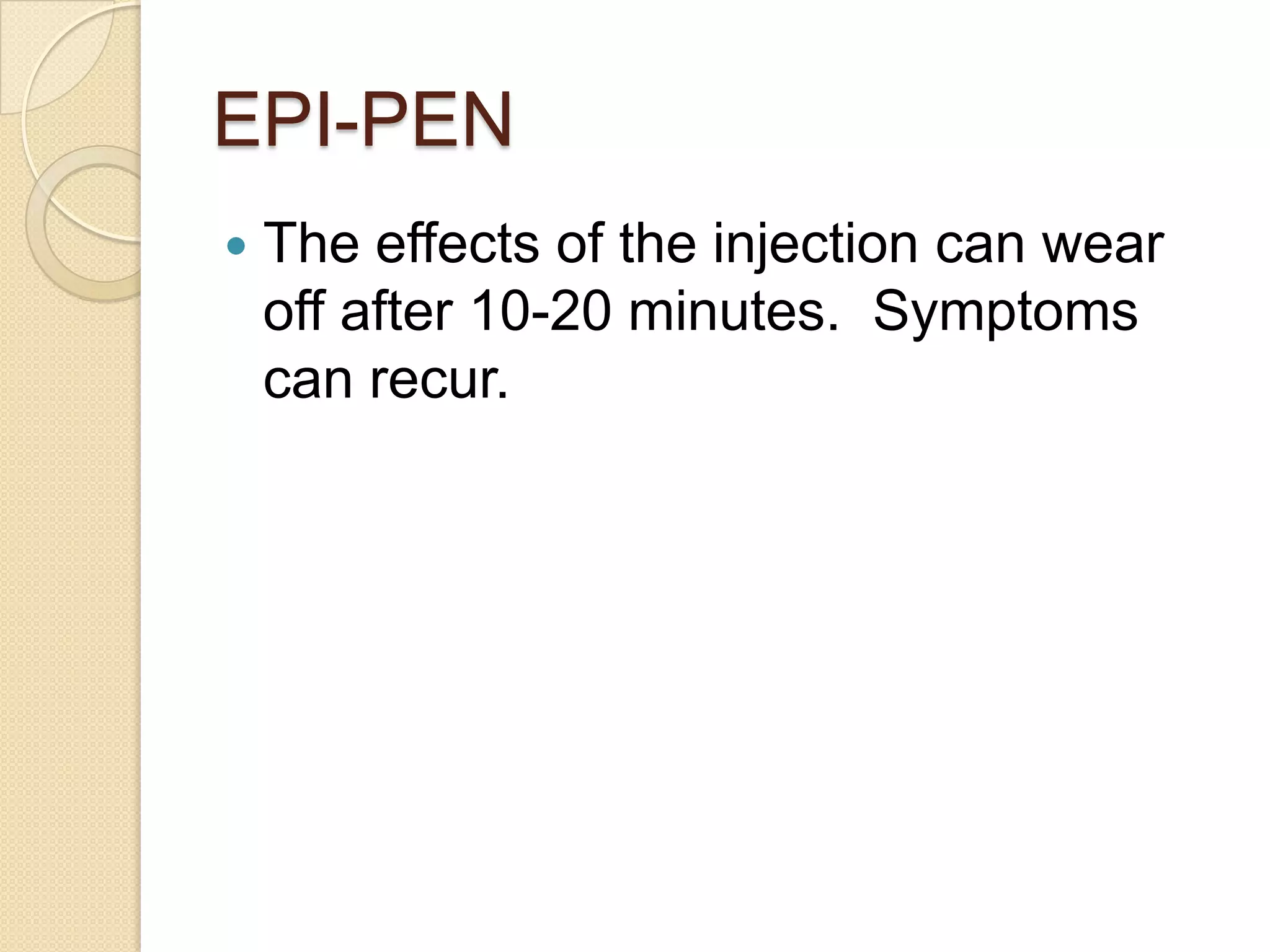 Allergy and epi pen | PPTX