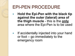 Allergy and epi pen | PPTX