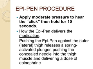 Allergy and epi pen | PPTX