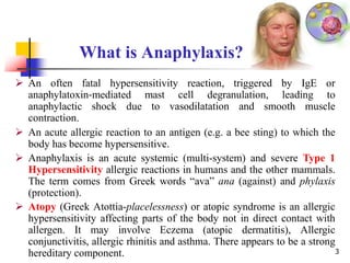 Allergy and Hypersensitivity | PPTX