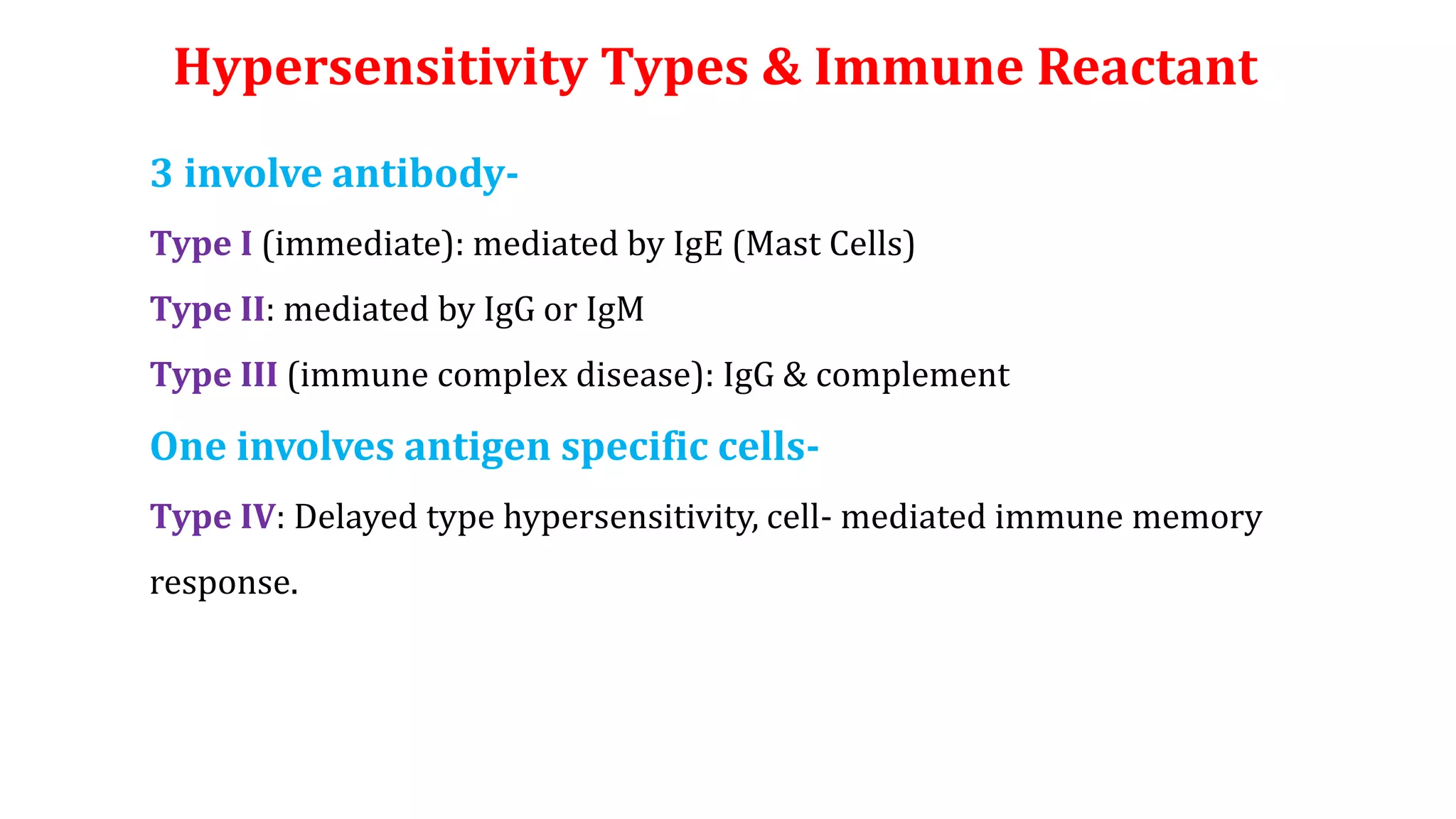Allergy & hypersensitivity | PPTX