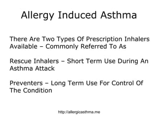 Allergy induced asthma | PPT