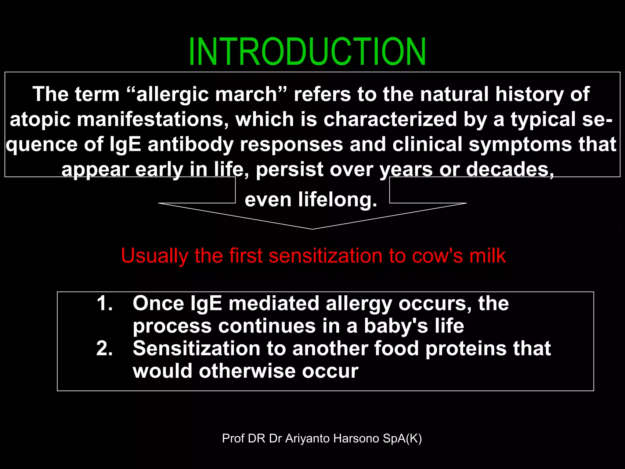 Allergy march from atopic dermatitis to lifelong allergy | PPT