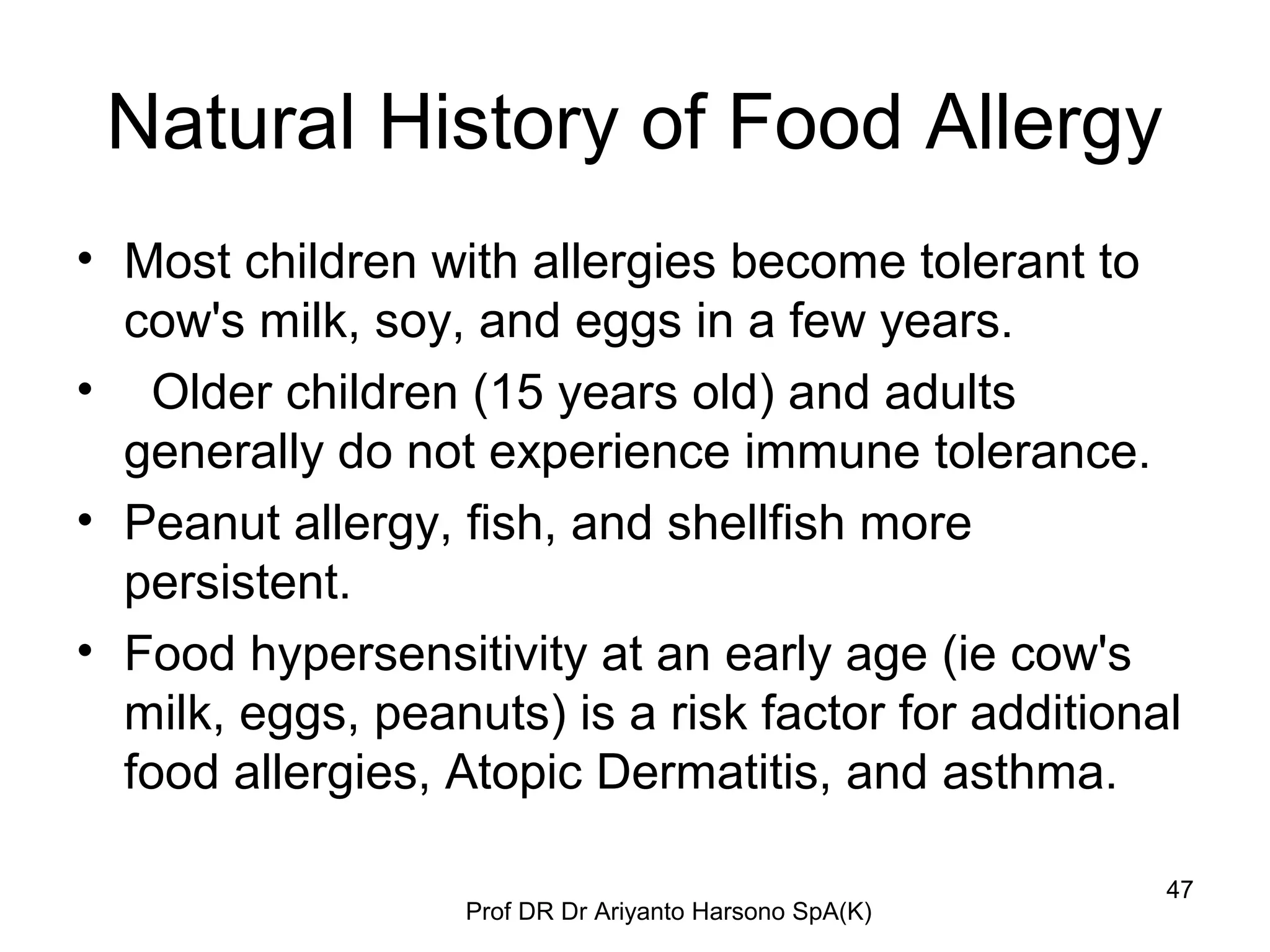 Allergy march from atopic dermatitis to lifelong allergy | PPT