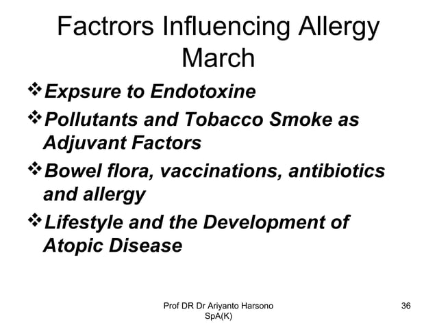 Allergy march from atopic dermatitis to lifelong allergy | PPT