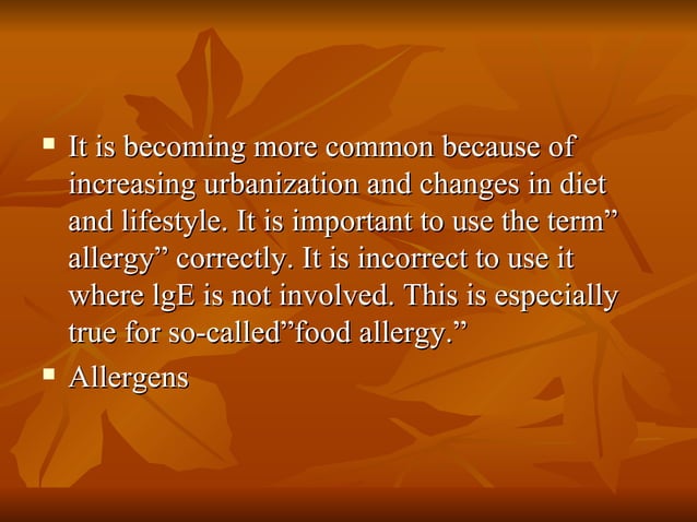 Allergy Power Point Presentation | PPT