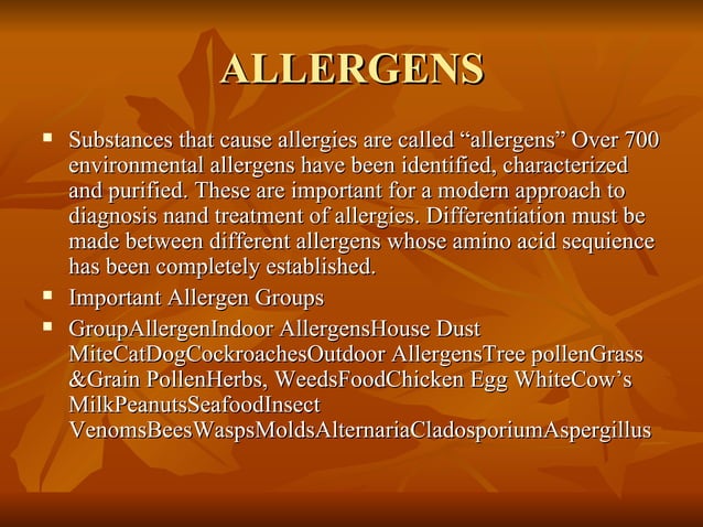 Allergy Power Point Presentation | PPT