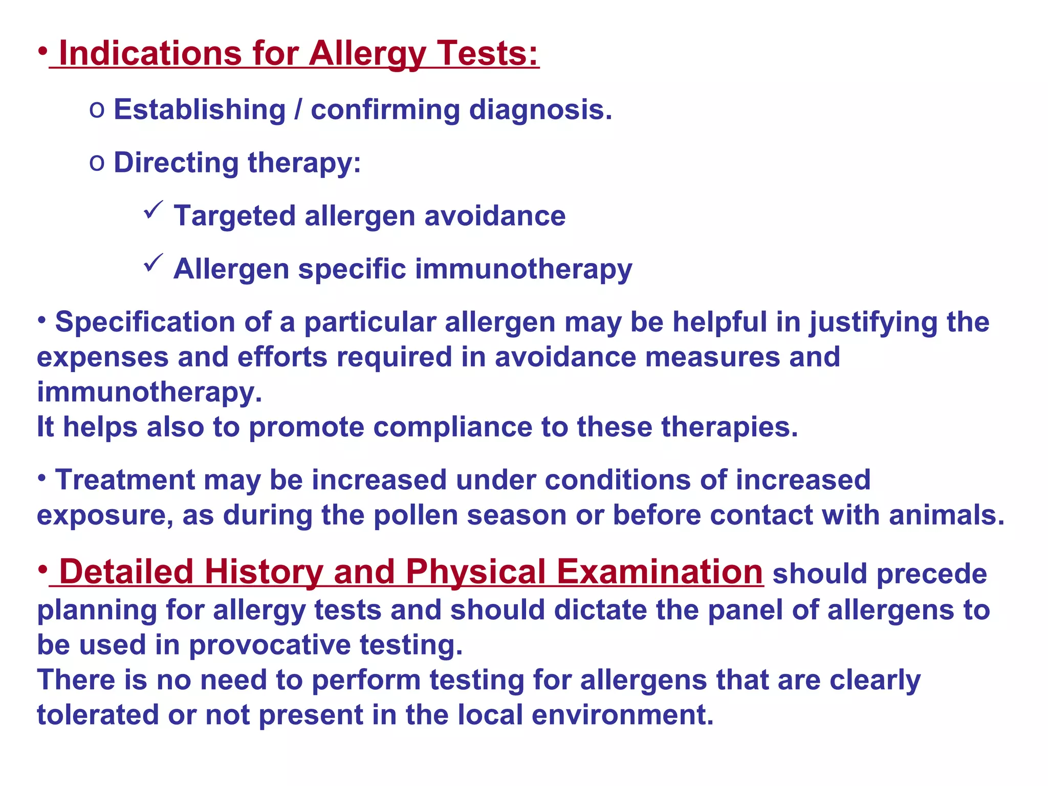 Allergy testing | PPT