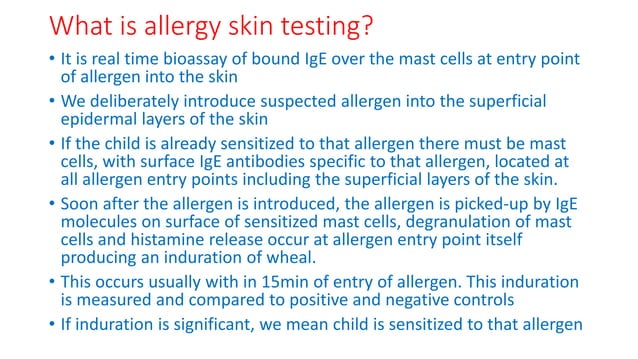 Skin prick testing of pediatric allergies copy.pptx | Allergies ...