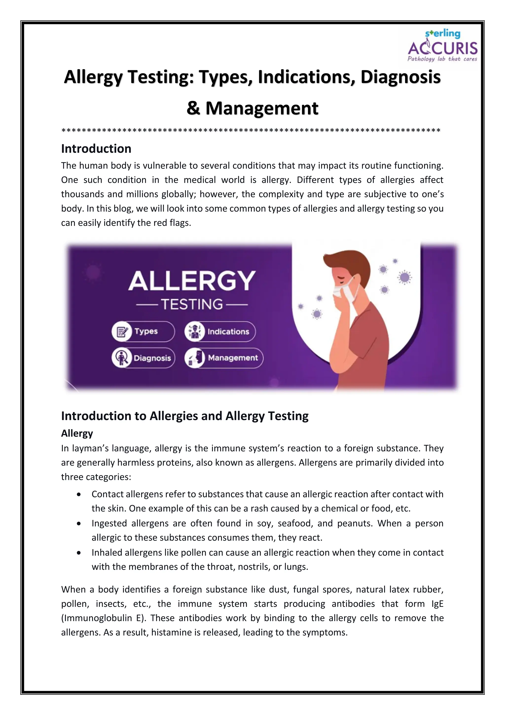 Allergy Testing Types Indications Diagnosis & Management.pdf