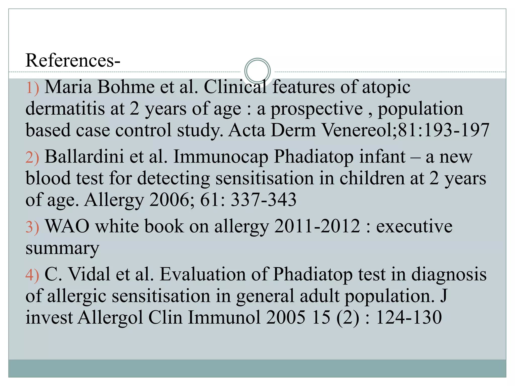 Allergy- Laboratory Diagnostic Tests | PPTX