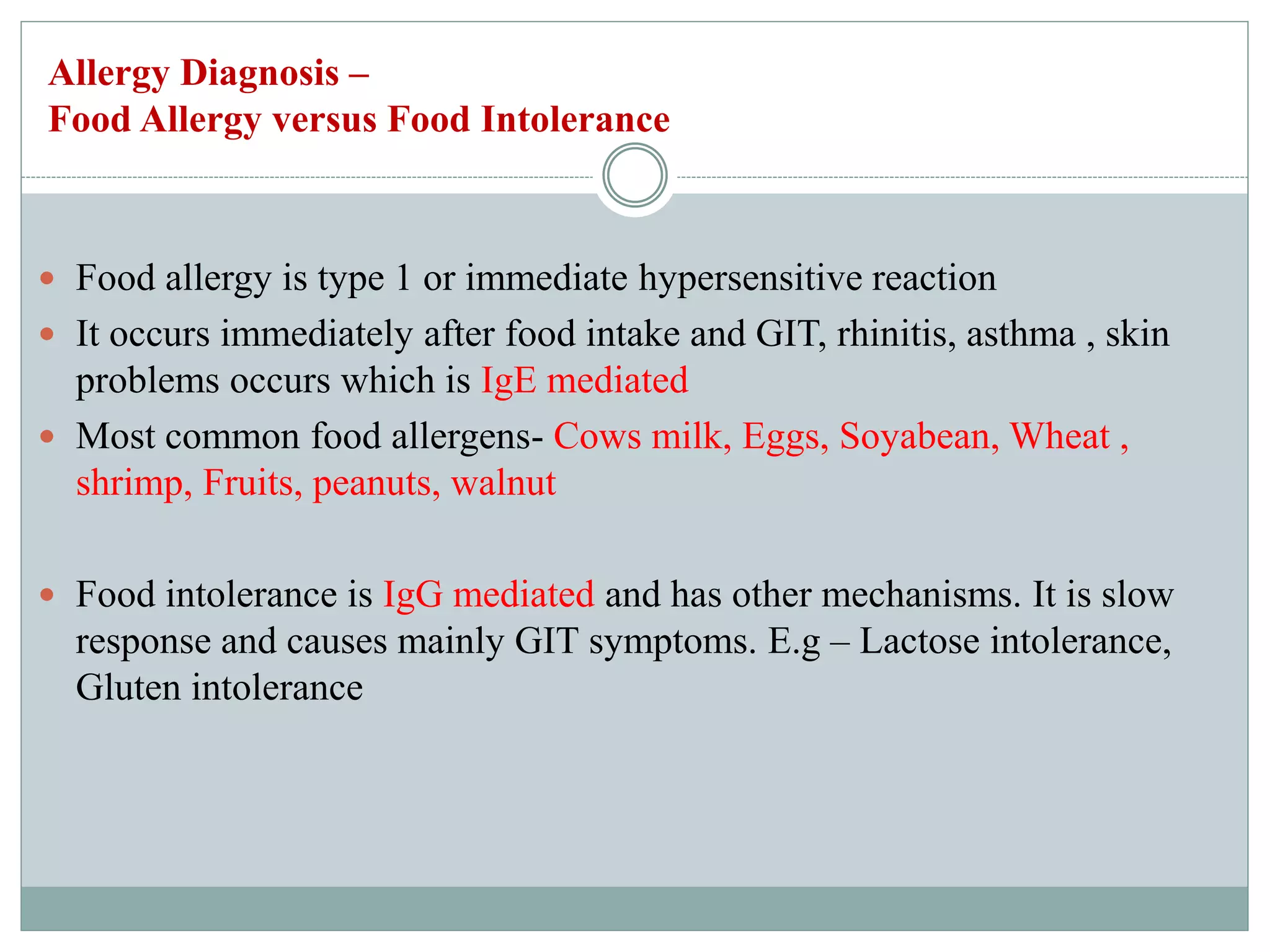 Allergy- Laboratory Diagnostic Tests | PPTX