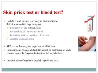 Allergy- Laboratory Diagnostic Tests | PPTX
