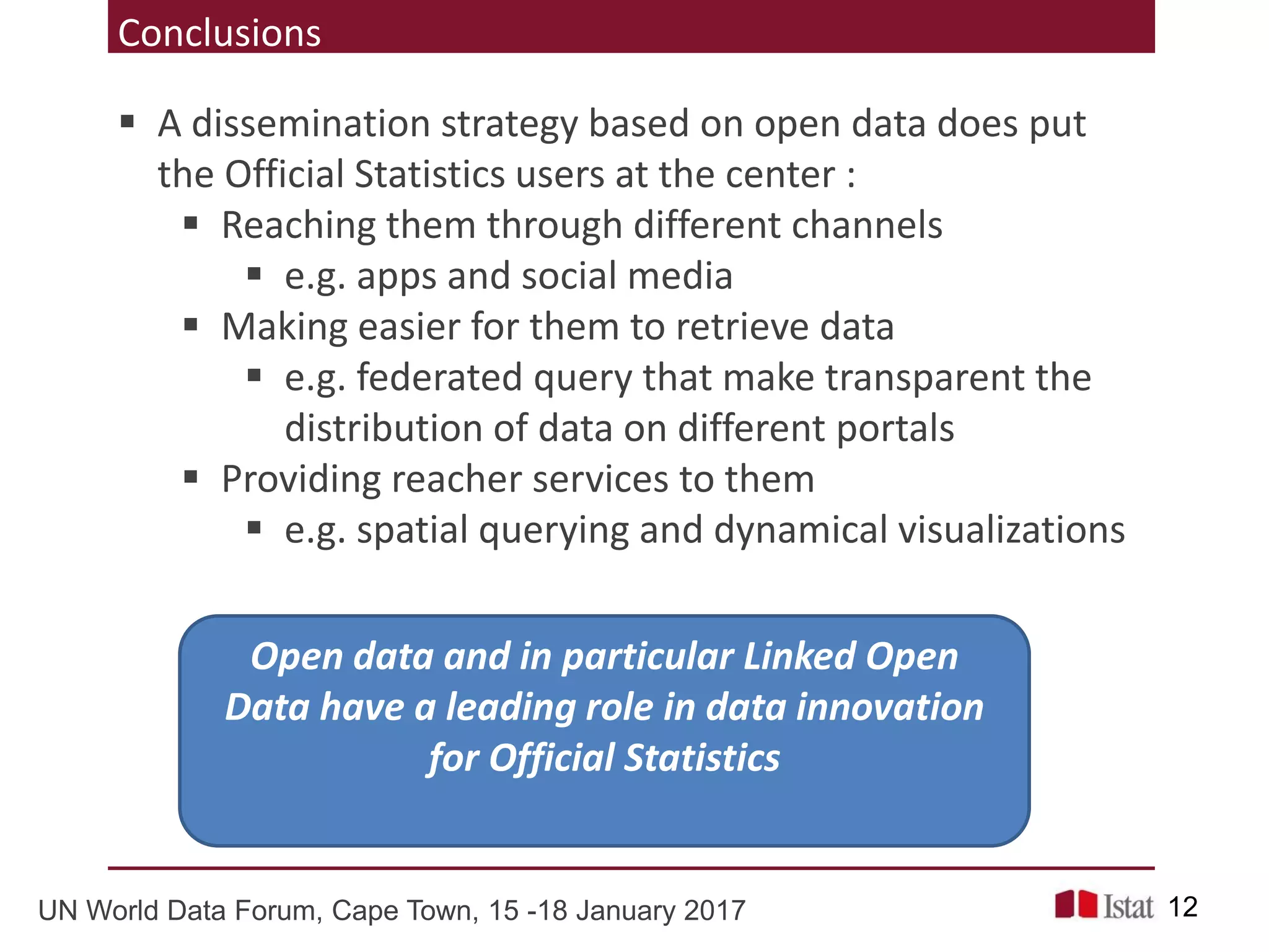 Giorgio Alleva, Data Innovation in Official Statistics: the Leading Role of Open Data | PDF ...