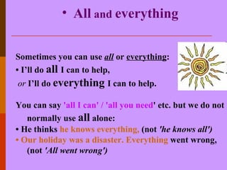 All & Every | PPT