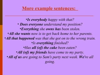 All & Every | PPT