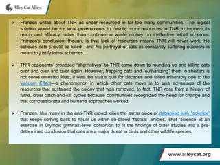 Alley Cat Allies exposes misrepresentation of TNR in the New Yorker | PPTX