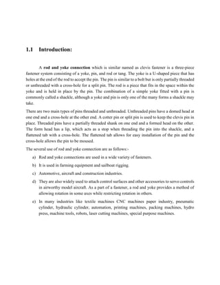Rod and Yoke Connection | PDF