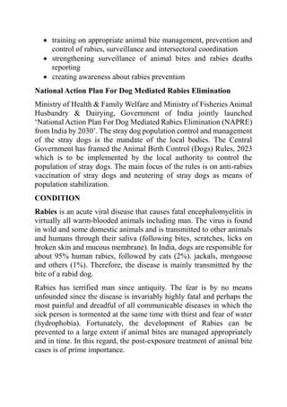 All for 1 , One heath for All : Rabies | PDF