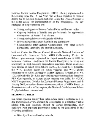 All for 1 , One heath for All : Rabies | PDF