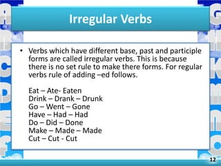 All forms of verbs | PPTX