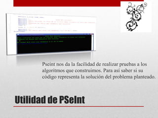 Algoritmos en psint G1 | PPTX