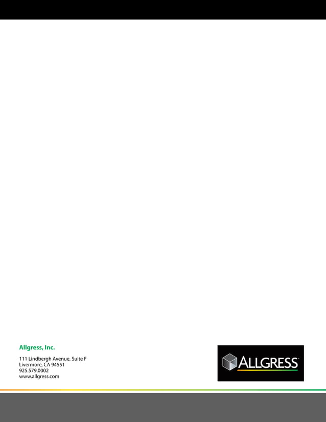 Allgress Brochure | PDF