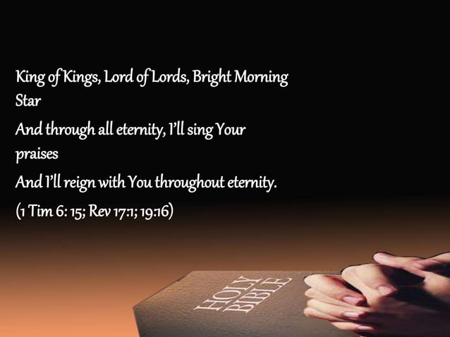 All hail, king jesus, all hail | PPTX