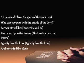 All hail, king jesus, all hail | PPTX