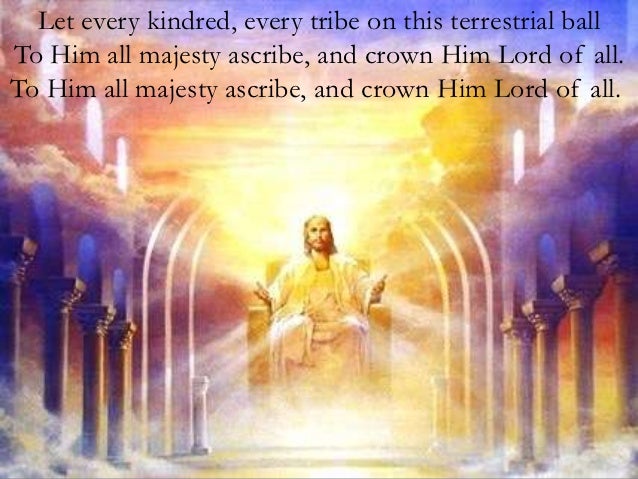 All hail the power of jesus' name