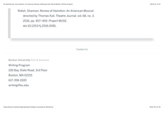 All Hammed Up: How Hamilton: An American Musical Addresses Post-Racial ...