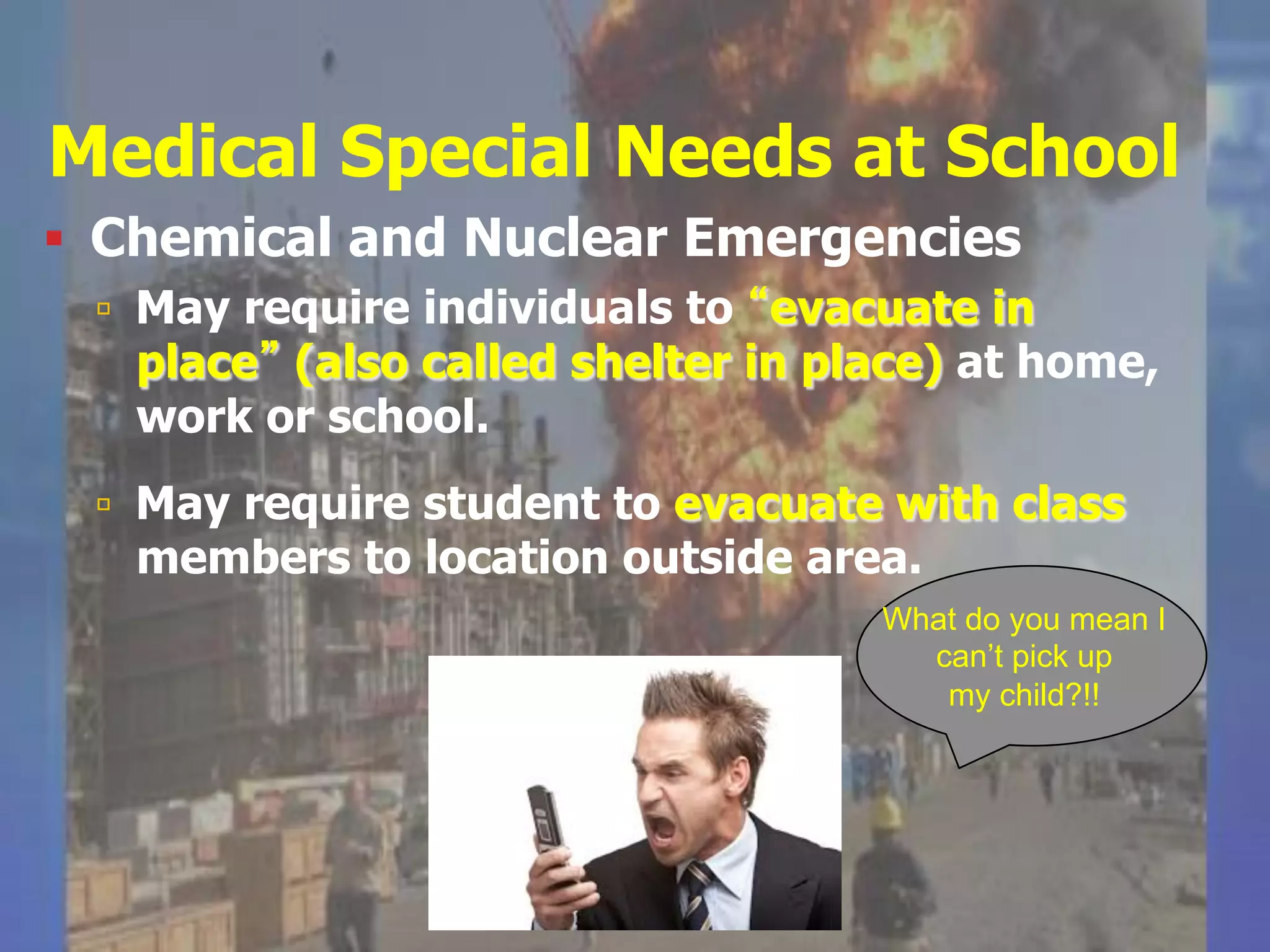 All hazards preparedness and planning for people with health needs and ...