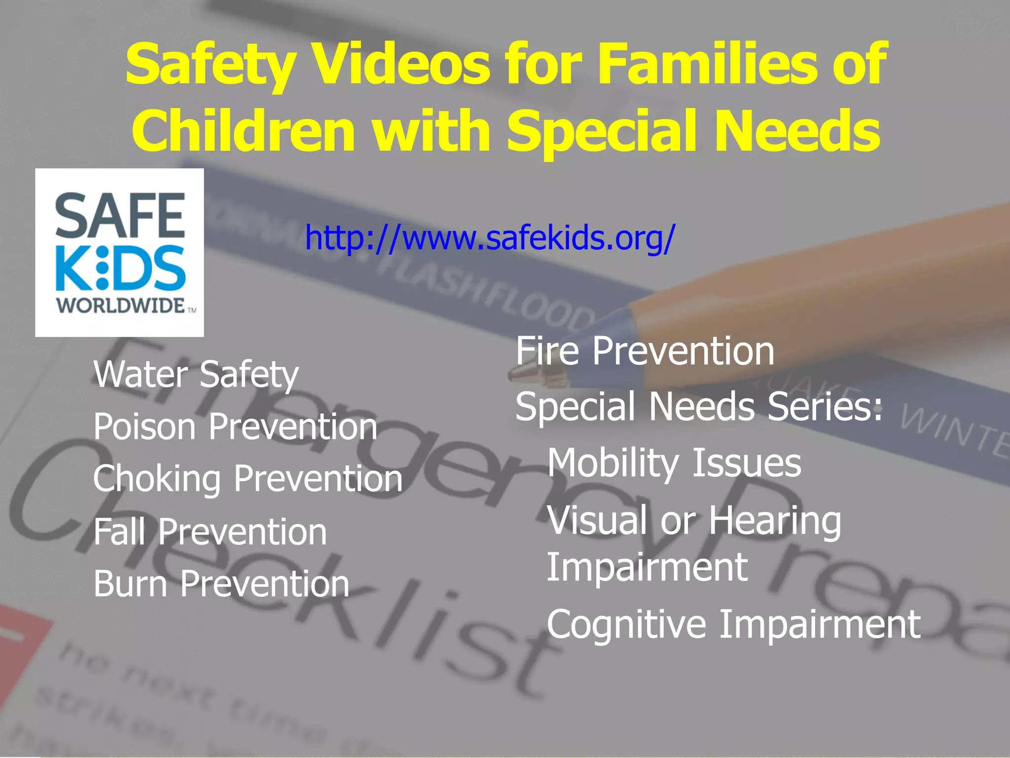 All hazards preparedness and planning for people with health needs and ...