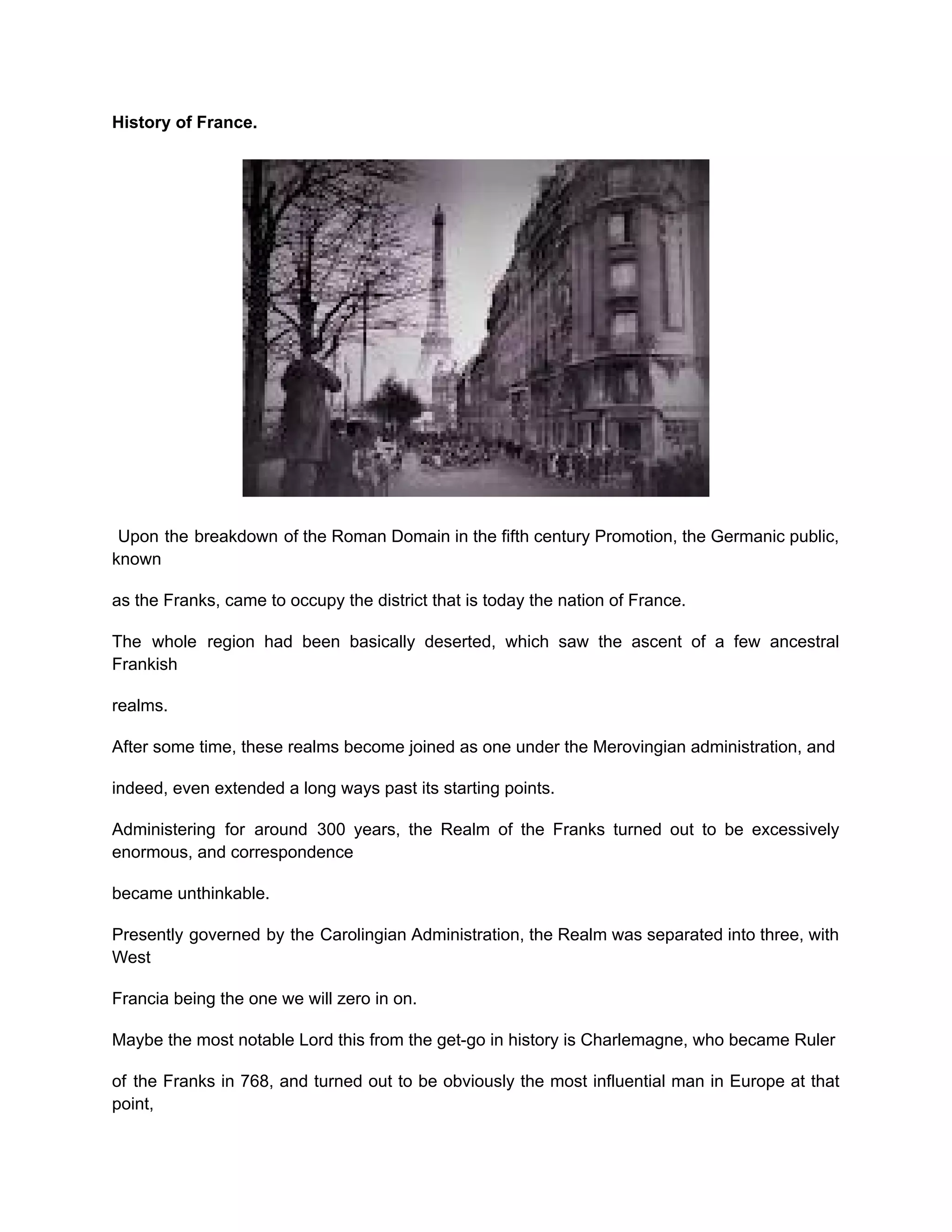 History of France from the Franks to Louis XIV | PDF
