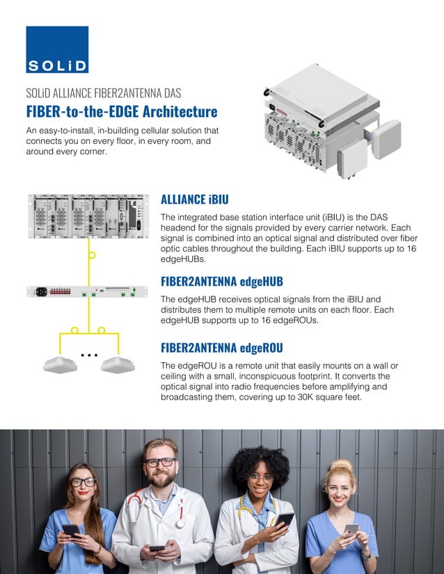 ALLIANCE 5G Distributed Antenna System (DAS) Keeps Healthcare Connected | PDF