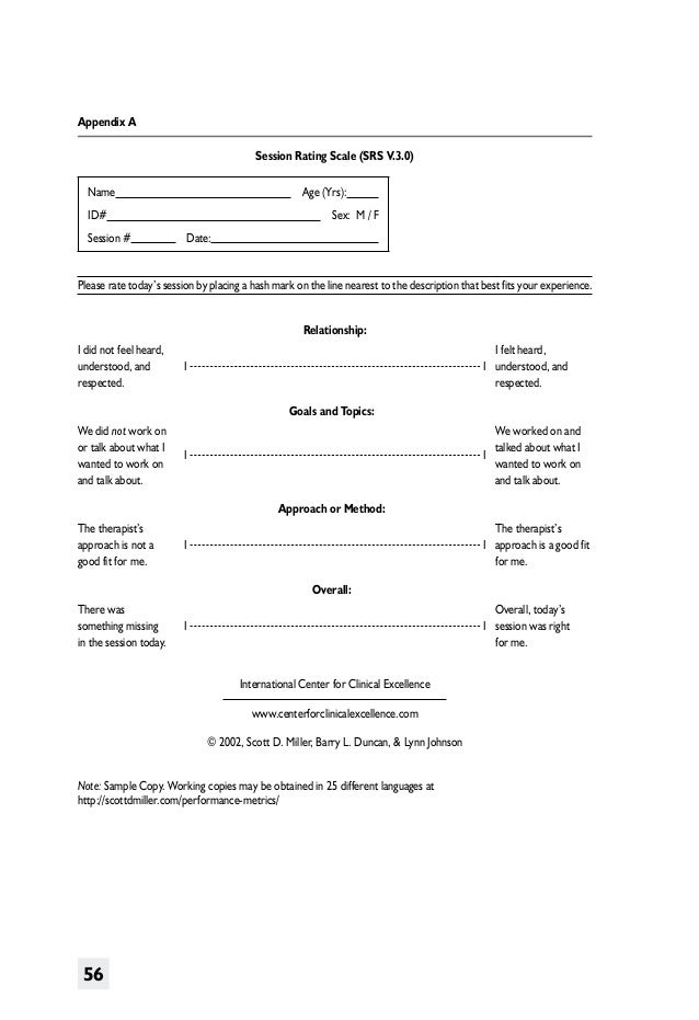 Monitoring Alliance and Outcome with Client Feedback Measures