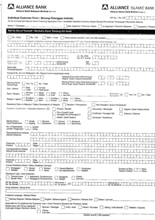 Alliance bank application form | PDF