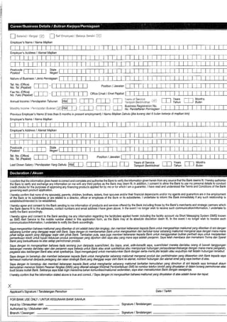 Alliance bank application form | PDF