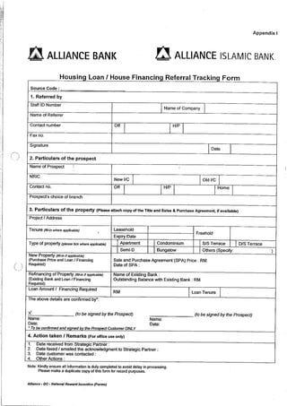 Alliance bank application form | PDF
