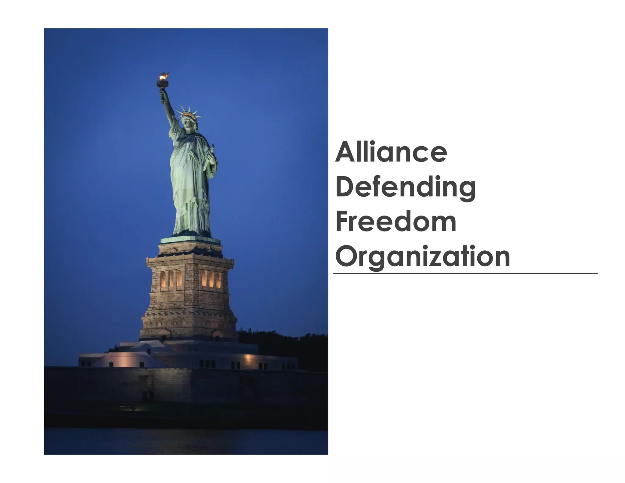 Alliance Defending Freedom Organization | PDF