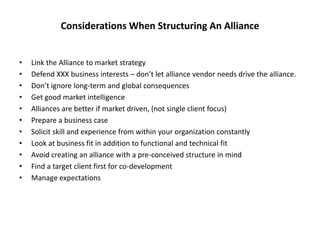Alliance Lifecycle Framework | PPTX | Mergers and Acquisitions ...